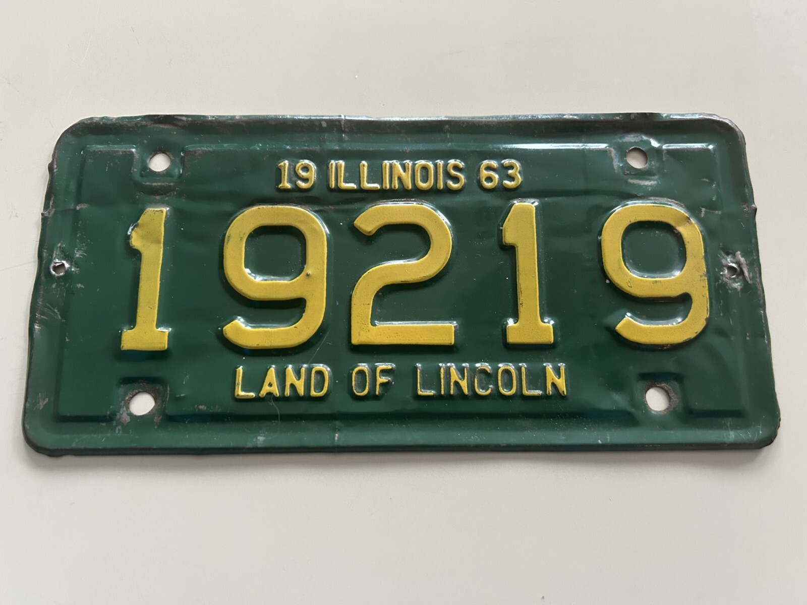 1963 vintage motorcycle Illinois license plate | eBay