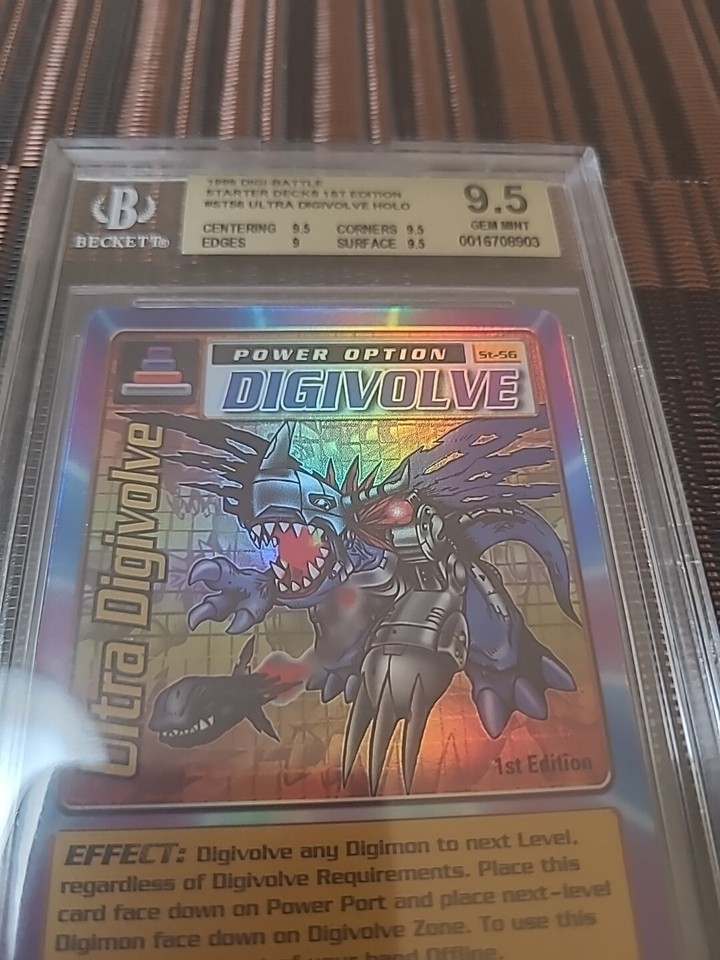 Digimon Ultra Digivolve ST-56 1999 1st Edition MetalGreymon DigiBattle Bgs 9.5 | eBay