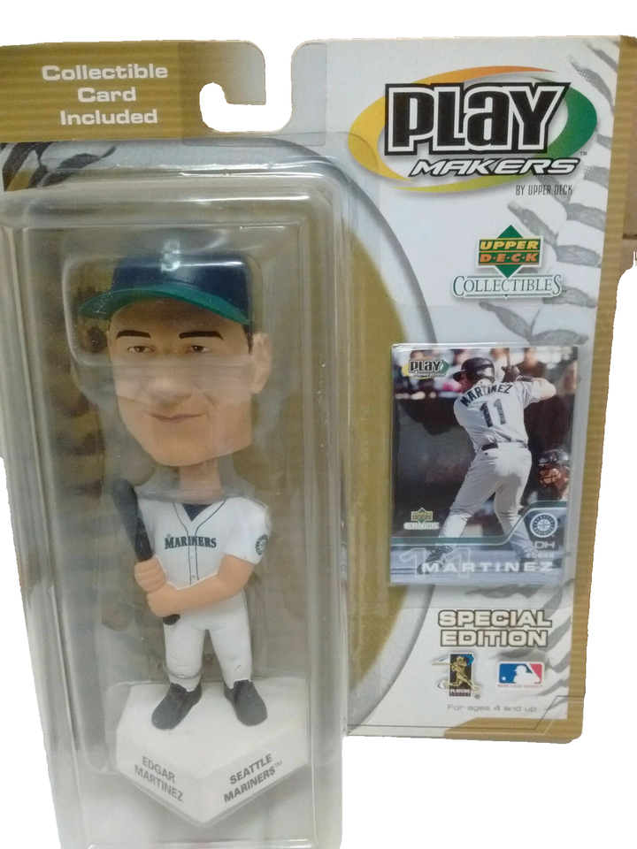 Edgar Martinez bundle photo card, bobblehead and Replica Number Plaque ...