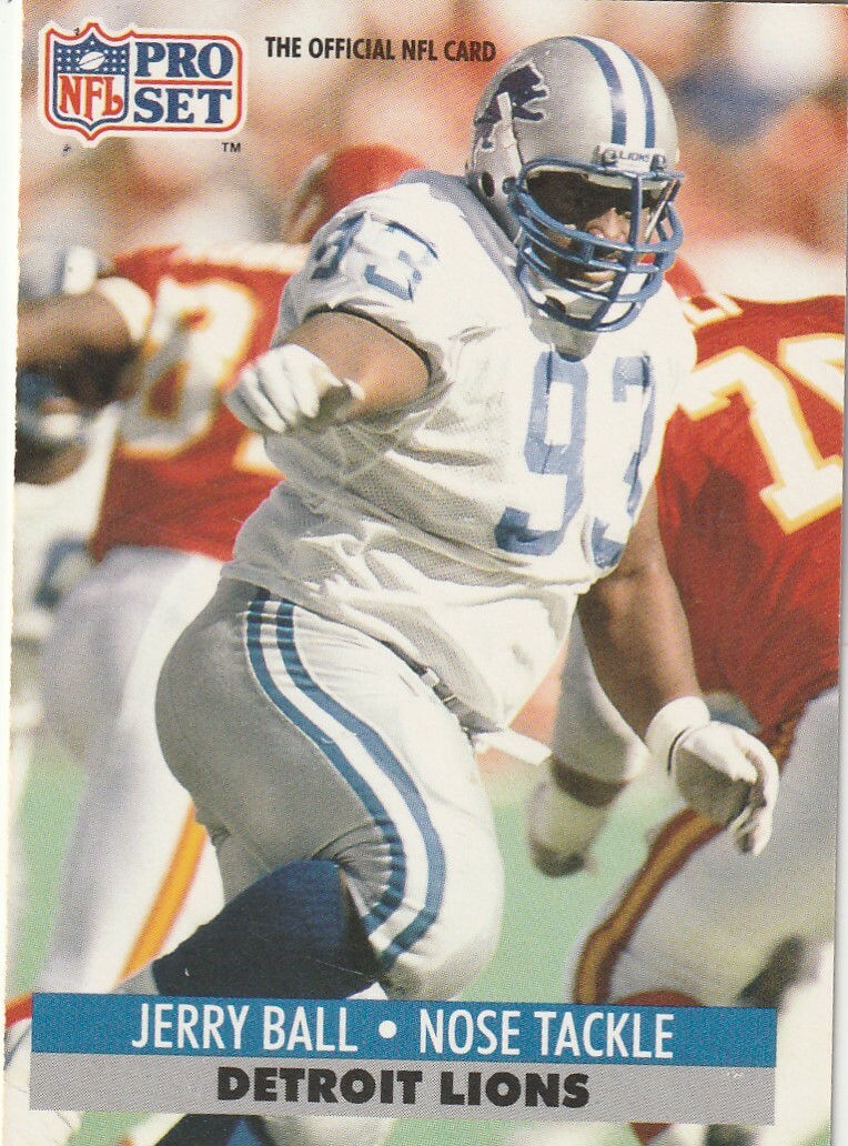 FREE SHIPPING-MINT-1991 Pro Set Jerry Ball #146 LIONS PLUS BONUS CARDS ...