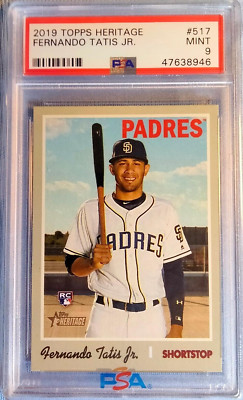 2019 Topps Heritage #517 Fernando Tatis Jr. {PSA 9 MINT} Rookie Rc ...