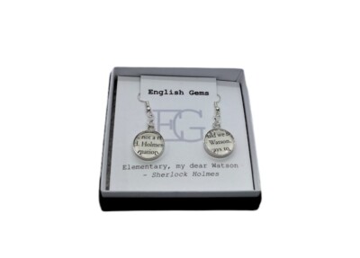 Sherlock Holmes Necklace Sterling Silver Choice of Quote/Sentiment on ...