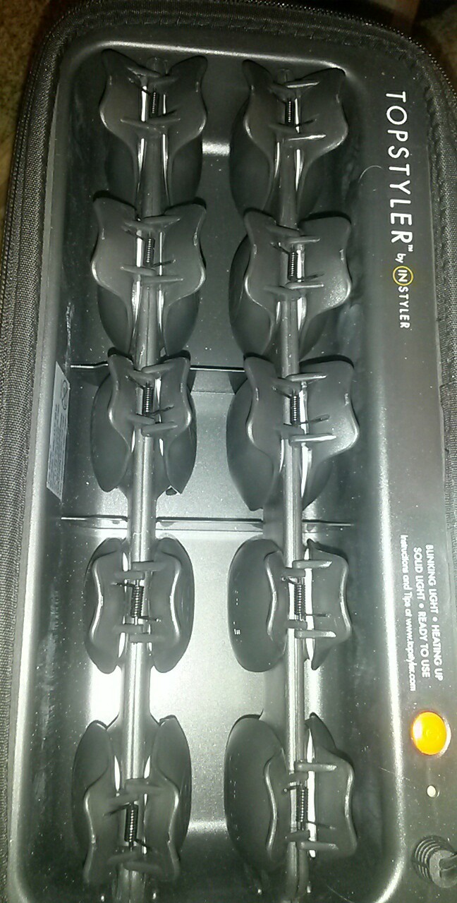 TopStyler by InStyler Heated Ceramic Styling Shells Hair Curlers Case ...