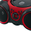 Portable Red Compact Stereo Cd Player with Am/Fm Stereo Radio CD-R/RW ...