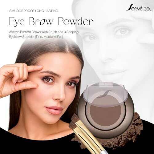 SORMÉ Smudge Proof Long Lasting Eye brow Powder for Women - Always ...