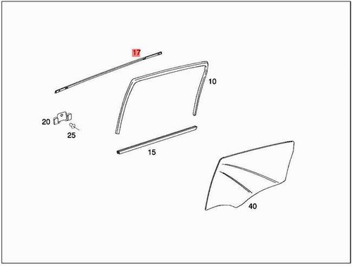 Genuine Sealing Rail Mercedes W245 Hatchback 1697350765 | eBay