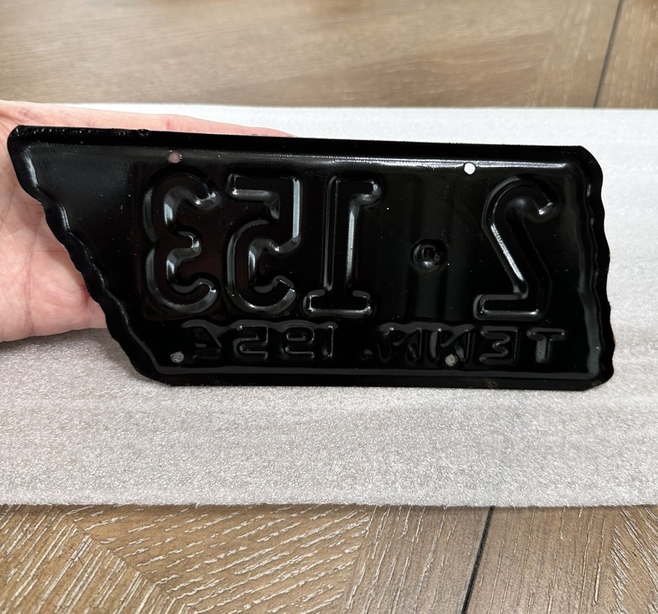 1954 Tennessee Motorcycle License Plate Tn State Shape | eBay