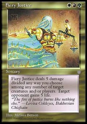 Fiery Justice - Light Play MTG Ice Age | eBay