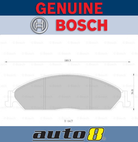 Bosch Front Brake Pads for Ford Falcon XR8 BA BF FG FGX 5.4L Petrol ...