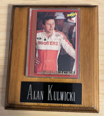 1991 ALAN KULWICKI Collectible MAXX Card On a Wooden Plaque - NASCAR ...