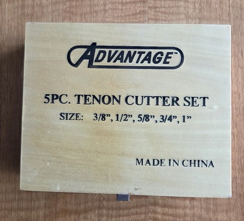 ADVANTAGE 5-Piece Tenon Cutter Drill Bit Set with wood Case PLUS 3 ...