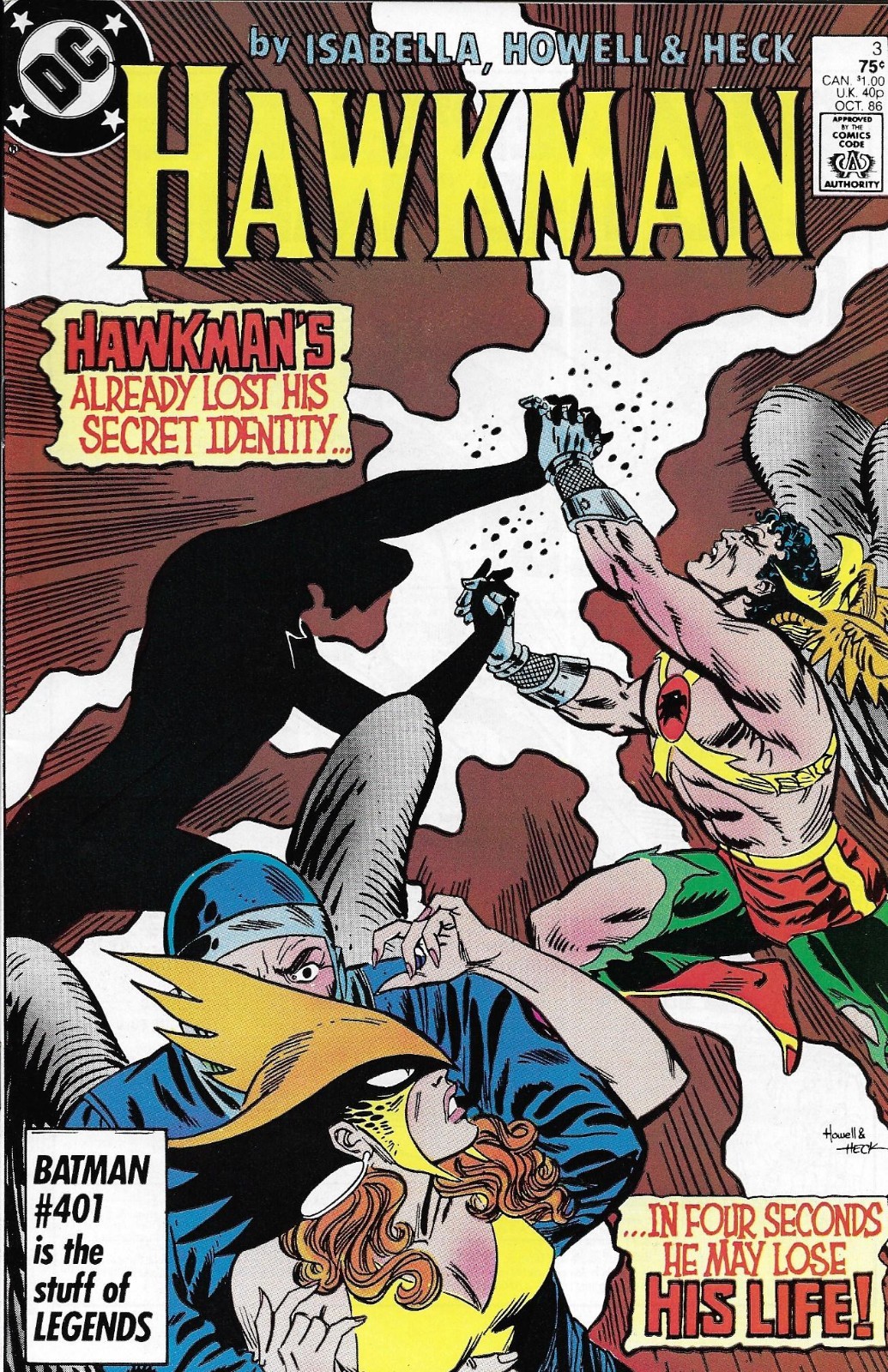 Hawkman Comic 3 Copper Age First Print 1986 Isabella Howell Heck ...