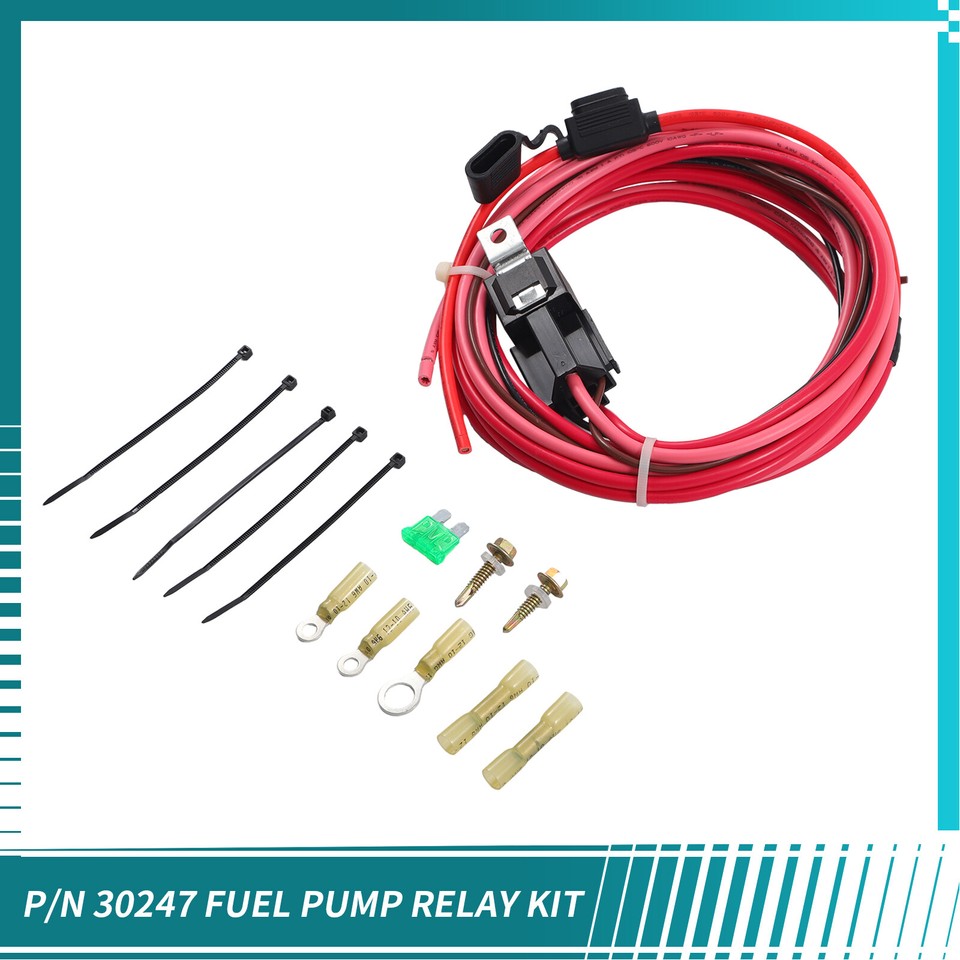 Electric Fuel Pump Relay Kit Fuel Pump Wiring Harness Kit Relay Bypass ...