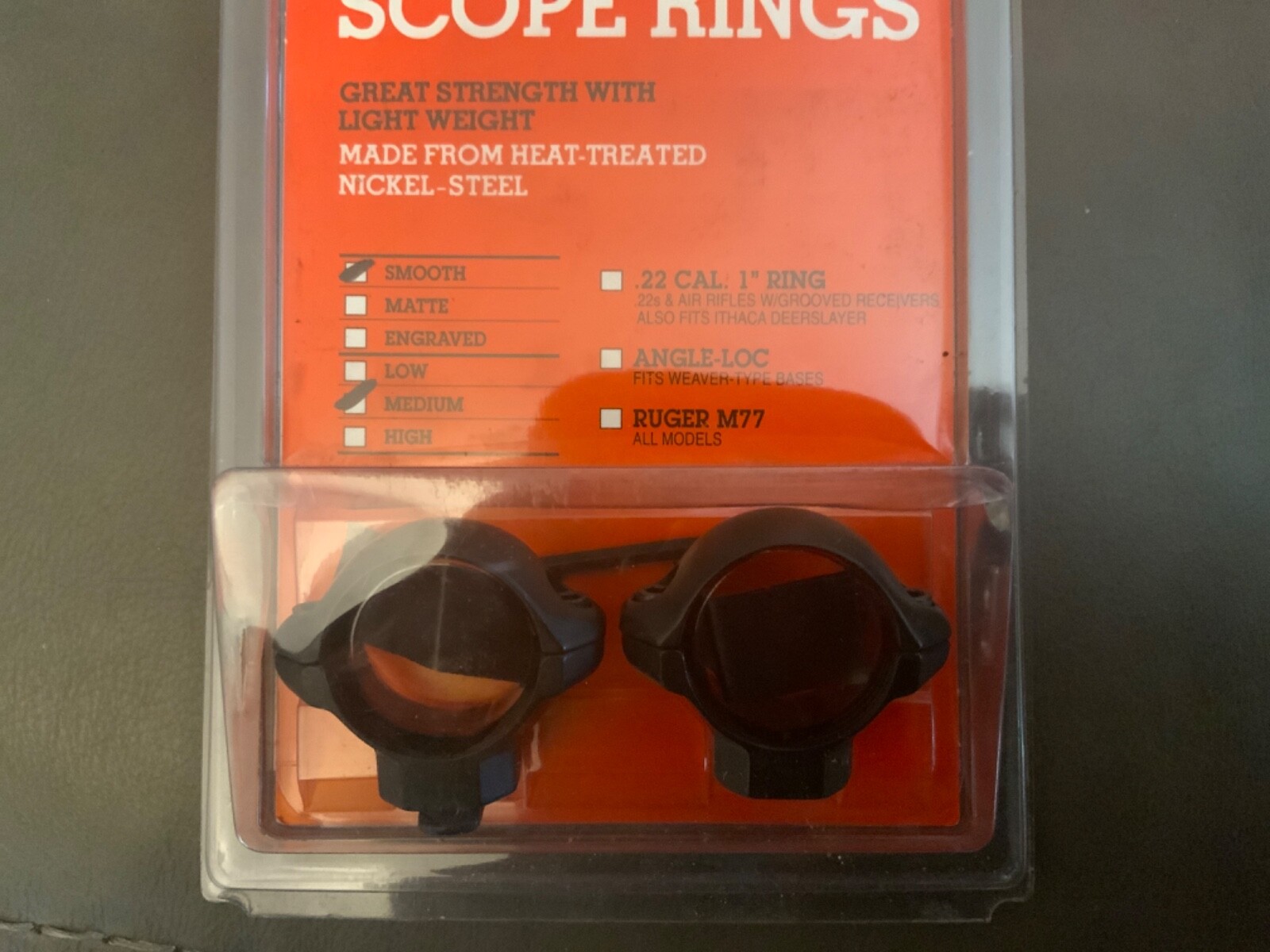 Millet 1" dovetail scope rings smoth med. | eBay