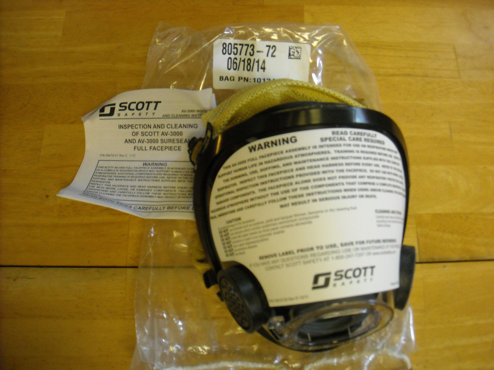 AV-3000 SCOTT MASK W/ KEVLAR NETTING SIZE MEDIUM SCBA AIR PAK | eBay