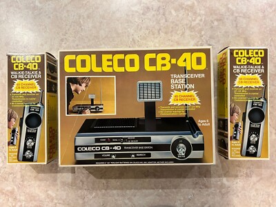 Vintage COLECO CB-40 Transceiver Base Station + 2 Walkie Talkie ...