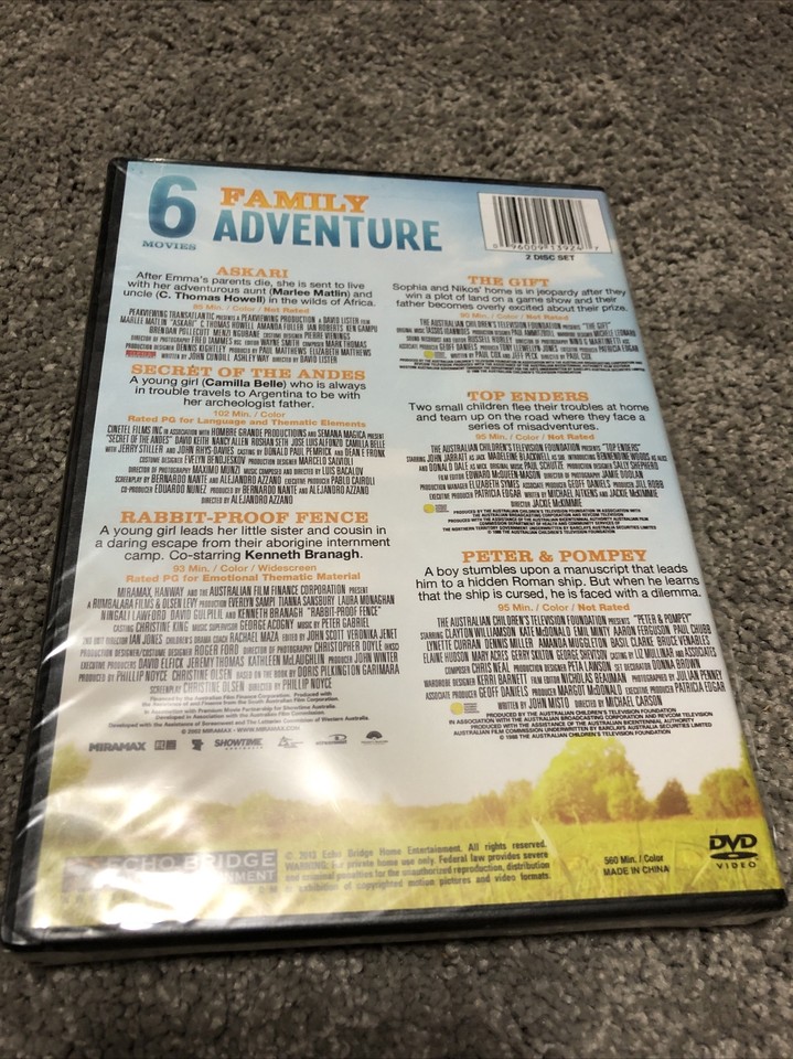 6-Movie Family Adventure 2 DVD Sealed. DVD Loose In Case 96009139247 | eBay