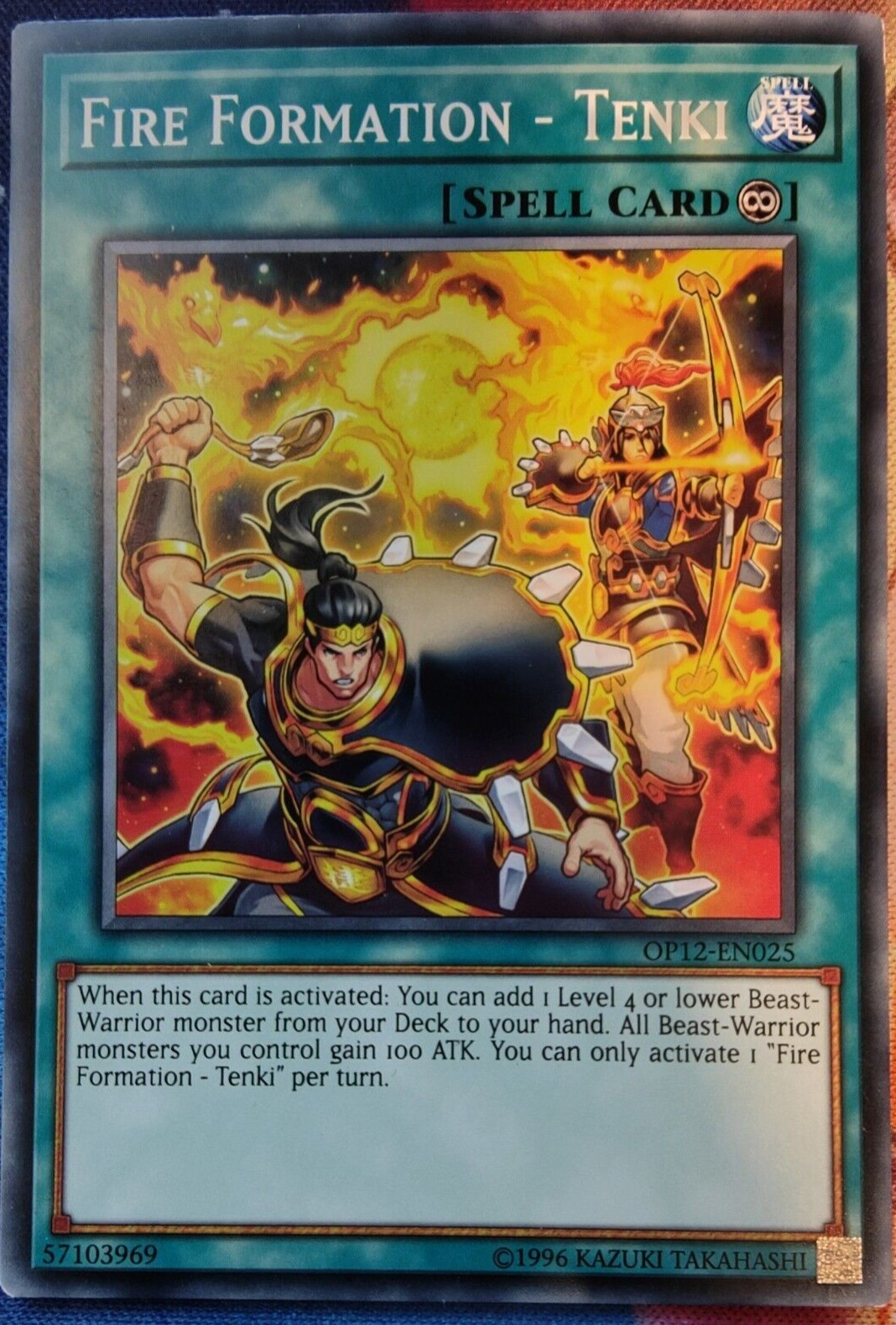 Fire Formation - Tenki, Common, OP12-EN025, Yu-Gi-Oh! | eBay UK