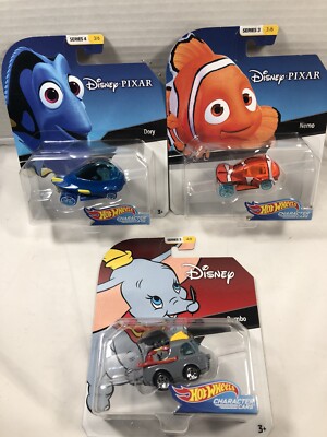 Disney Pixar HotWheels NEMO & DORY (Finding Nemo) & DUMBO Character ...