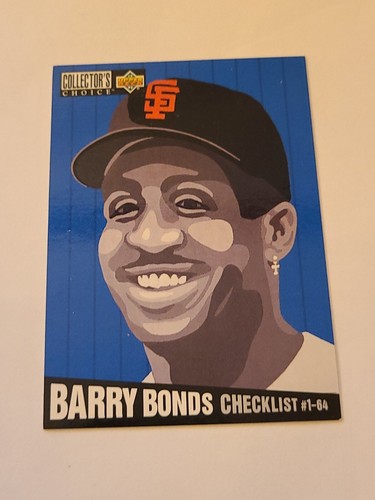 Barry Bonds 1994 Upper Deck Collector's Choice 316 Checklist #1-64 ...