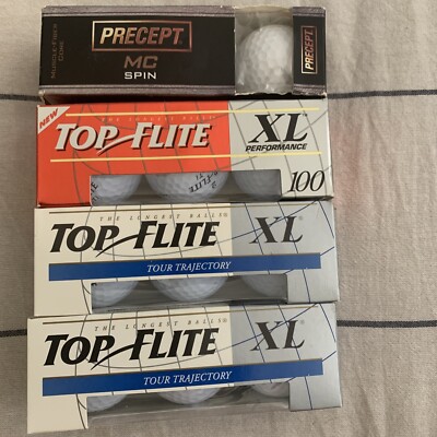 Bridgestone Precept MC Spin -Sleeve of 3 balls -TopFlite 3 Pkgs. 3 ...
