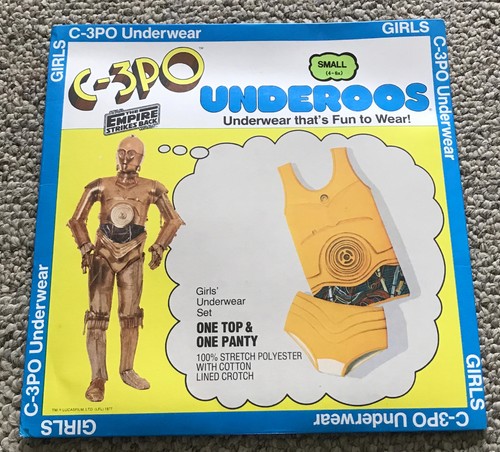 STAR WARS EMPIRE STRIKES BACK UNDEROOS GIRL SMALL 1979 SEALED UNUSED C ...