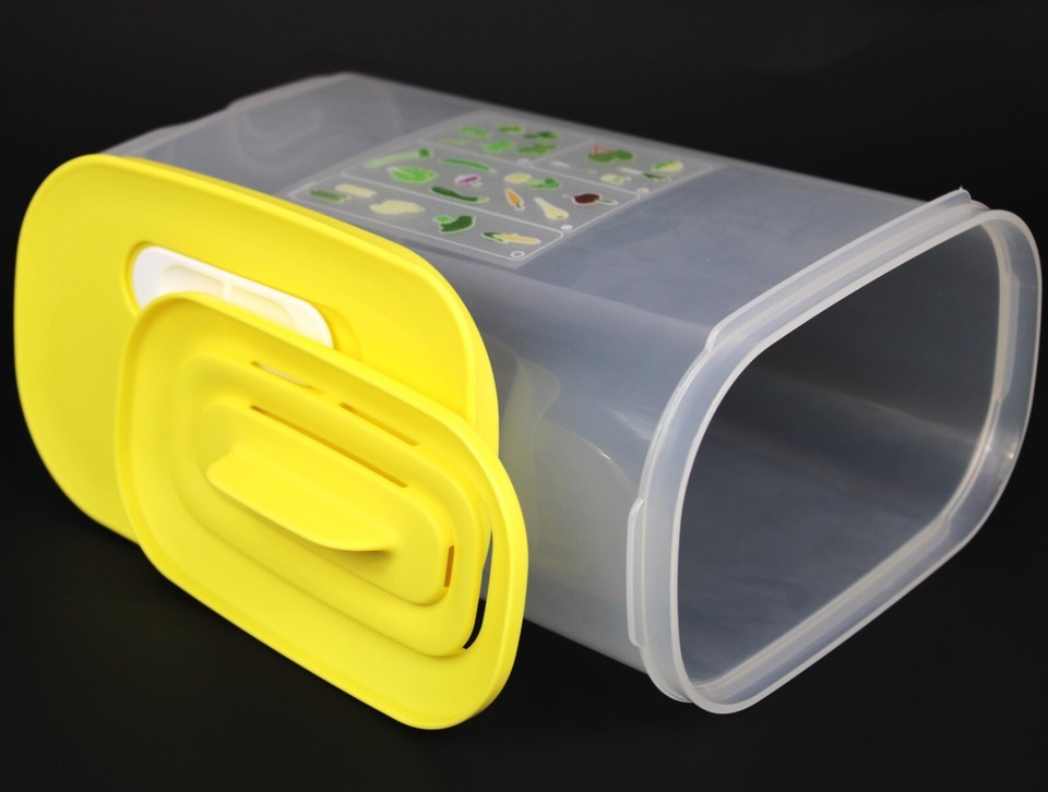 Tupperware FridgeSmart Vertical Container w/ Insert 3.2 Liter Vent Tab ...