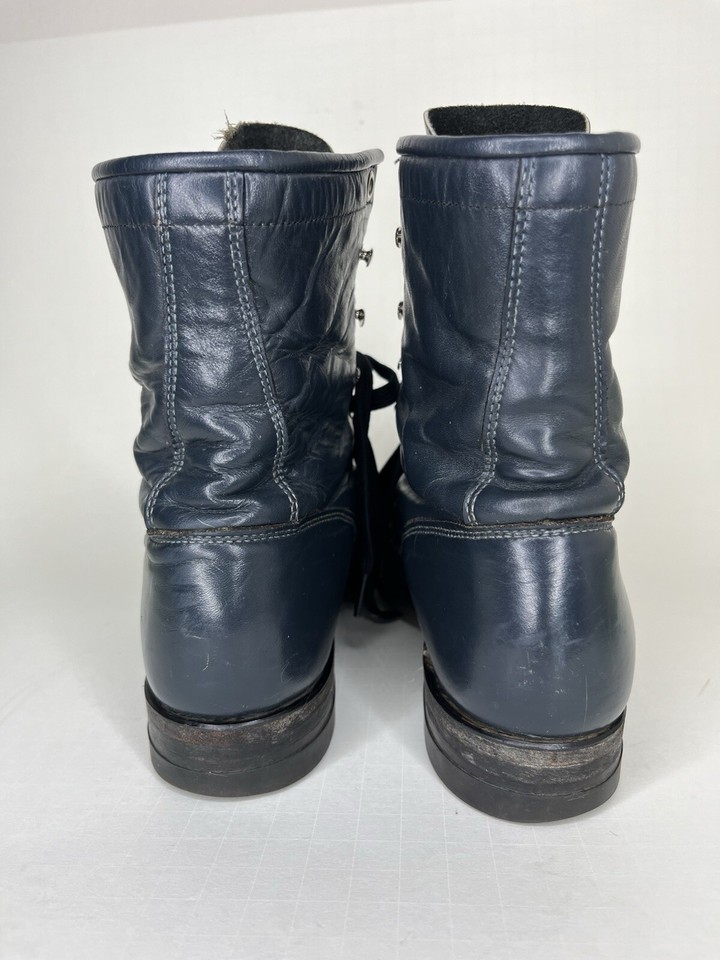 Justin Boots Women Size 5.5B Black Leather Made In USA Lace Up | eBay