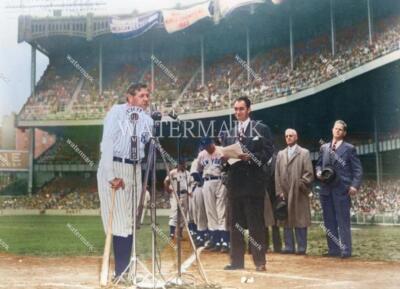 GN460 BABE RUTH YANKEE STADIUM FAREWELL SPEECH 8x10 11x14 16x20 ...