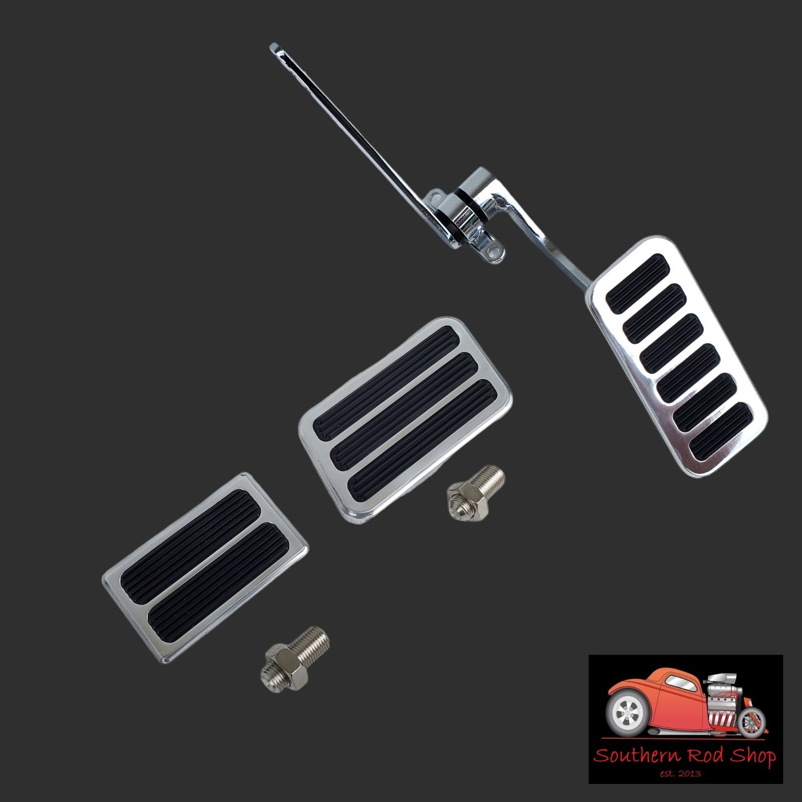 Polished Aluminum Throttle Gas Pedal Clutch Brake Pedal Universal ...