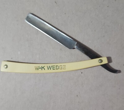 VINTAGE 1/2" W-K WEDGE BRAND STRAIGHT RAZOR WEEDEN & KREMP CHICAGO ...