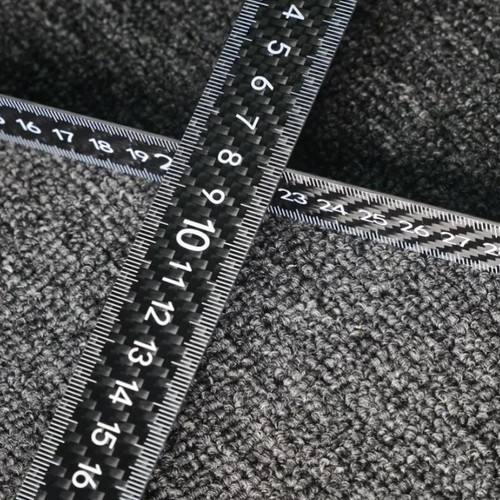 Real Carbon Fiber Ruler Drawing and Measuring Metric Workshop Office 15 ...
