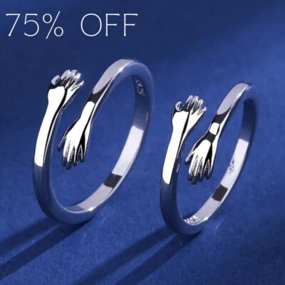 The Sweetest Hug™️ Ring With Sweet Message Card -Sterling Silver for ...