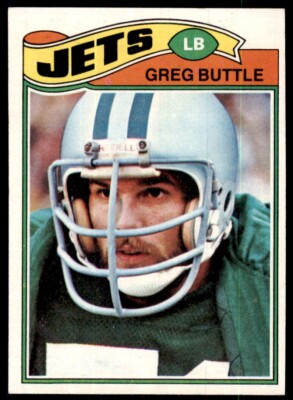 1977 Topps Greg Buttle Rookie Football Card New York Jets #186 | eBay
