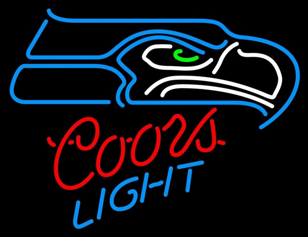 Seattle Seahawks Light Beer Neon Sign Home Bar Pub Club Home Wall Decor ...