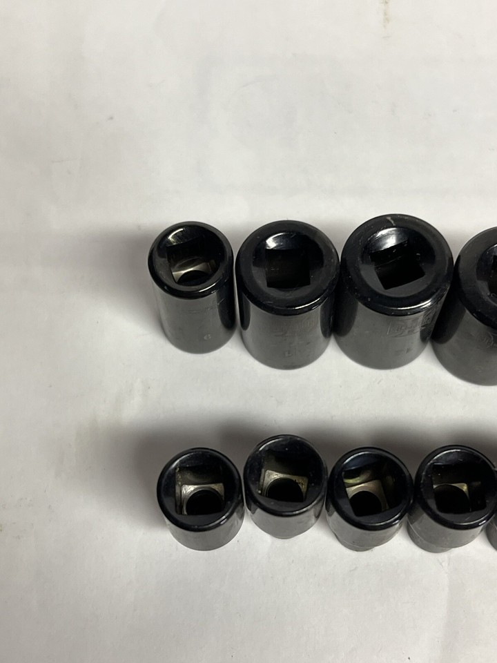 Jesse James WCC Mac Tools 1/4” Drive METRIC 6 Point Socket Set (11) 4 ...