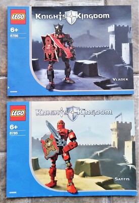 LEGO Knights' Kingdom 8785 & 8786 Santis & Vladek Instruction Manual ...