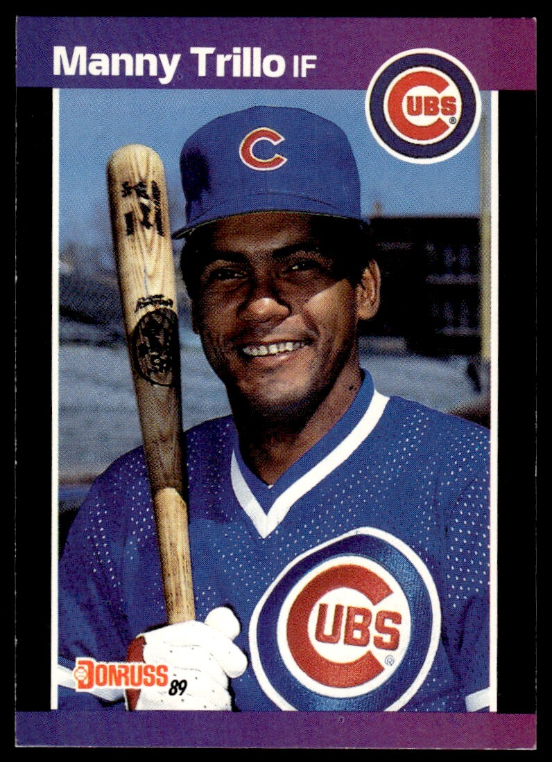 1989 Donruss Baseball Card Manny Trillo Chicago Cubs #608 | eBay
