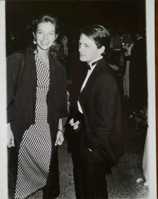 Michael J Fox, Justine Bateman Party 100 Eps Family Ties 1986, Type 1 ...