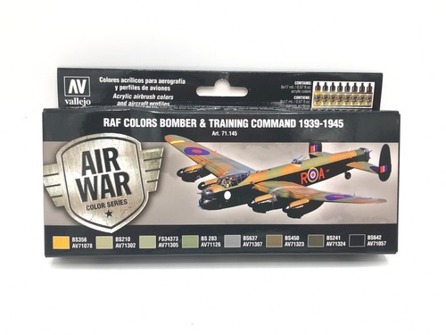 AV Vallejo Paint Set RAF Colours Bomber & Training Command 1939-1945 8 ...