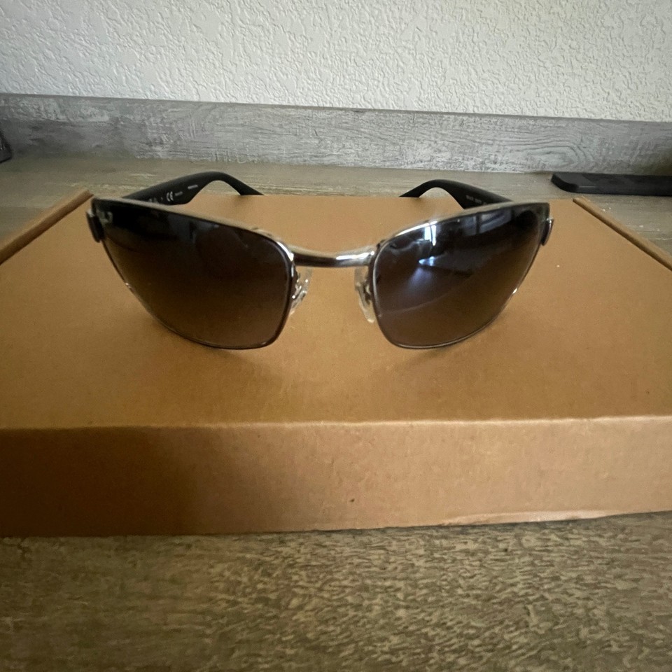 RAY BAN RB3478 004/78 60-17 130 GUNMETAL/BLK BLEND POLARIZED WRAP ...