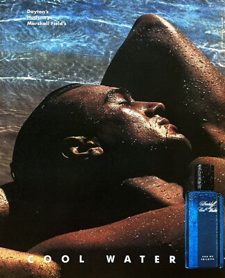 1996 COOL WATER Original Vintage Print Ad Fragrance Cologne Davidoff AD ...