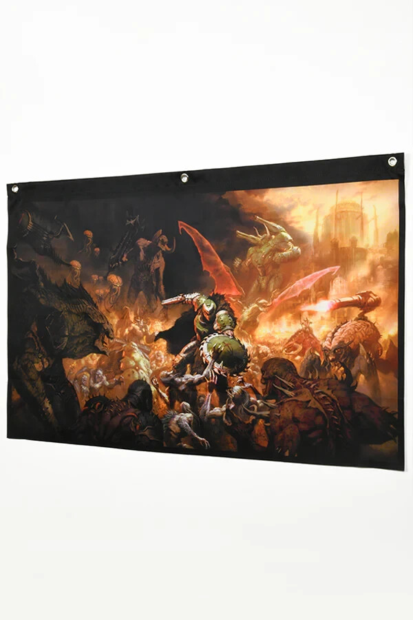 DOOM: The Dark Ages Slayer’s Battle Wall Banner 15x39 TDA Official NEW ...