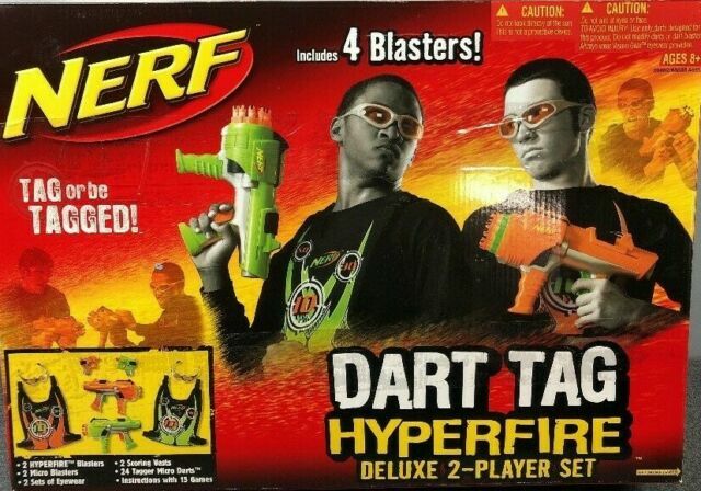 Hasbro Nerf Dart Tag Hyperfire Deluxe 2 Player Blaster Set (NEW) | eBay