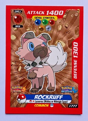 POKEMON TCG 3R V2 #744 ROCKRUFF Card PERU 2018 South America Edition ...