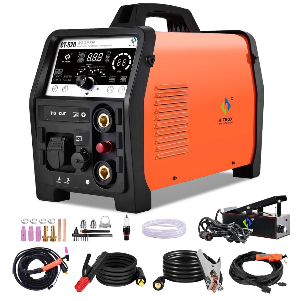 50Amp Non Touch Cutter Cut/TIG/MMA Pilot Arc Air Plasma Cutter Welding ...