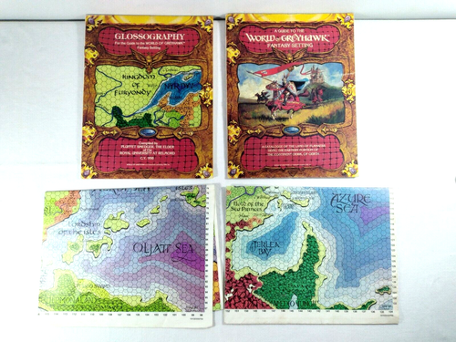 AD&D WORLD OF GREYHAWK Fantasy Game Setting Box Set | eBay
