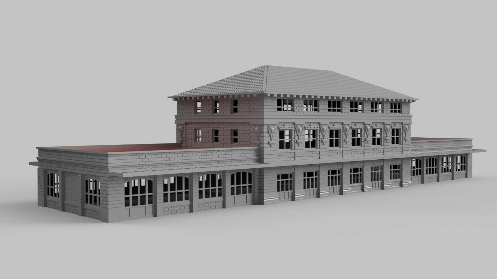 1/160TH N SCALE BUILDING 3D PRINTED KIT NORTHERN PACIFIC DEPOT MISSOULA ...