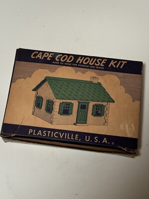 Vintage H.O. Scale Cape Cod House Kit Model Railroad In Box | eBay