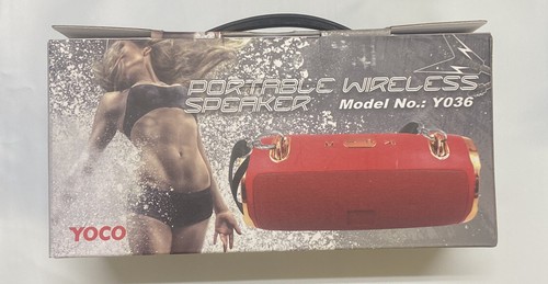 Yoco Bluetooth Portable Wireless Speaker Model Y036 - Red 6550369824181 | eBay